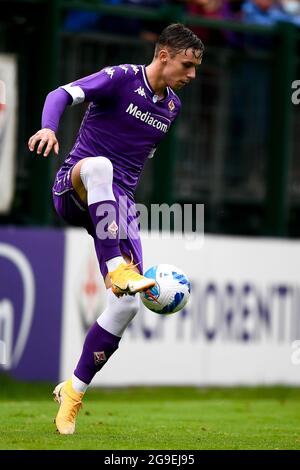 Louis Munteanu in action during the international friendly match ...