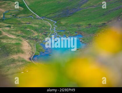 clear water of Blausee near Melchseefrutt Stock Photo - Alamy