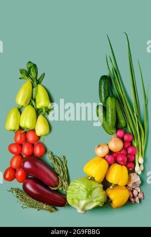 Vegetables on a pale Stock Photo - Alamy