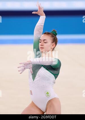 July 25, 2021: Megan Ryan of Ireland during women's artistic gymnastics ...