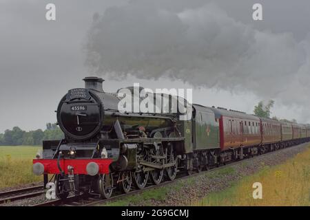 45596 'Bahamas' steam train West Somerset Steam Express Stock Photo - Alamy