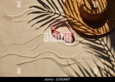 flat lay top view of traveler photographer accessories on pink ...