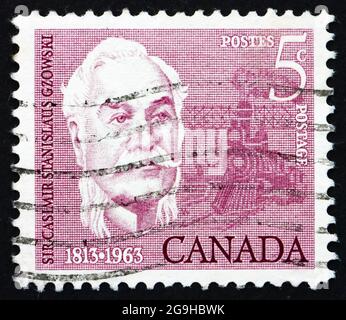 CANADA - CIRCA 1963: a stamp printed in the Canada shows Export Crate ...