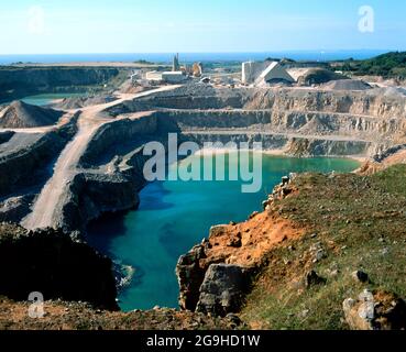 Quarry at South Cornelly Porthcawl Stock Photo - Alamy