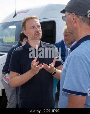 Binz, Germany. 26th July, 2021. Christian Lindner, Federal Chairman of ...