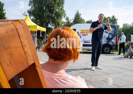 Binz, Germany. 26th July, 2021. Christian Lindner, Federal Chairman of ...