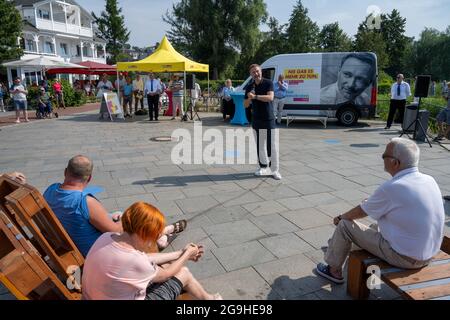 Binz, Germany. 26th July, 2021. Christian Lindner, Federal Chairman of ...
