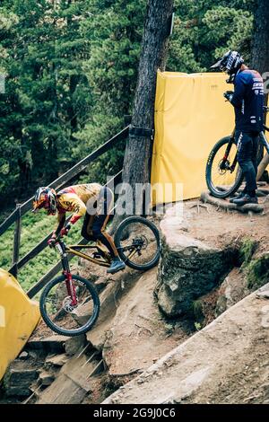 Illustration rider during the iXS European Downhill Cup, Mountain Bike cycling event on July 25 ...