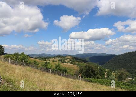 Konjuh Mountain in northeastern Bosnia,beautiful colorful scenery in ...