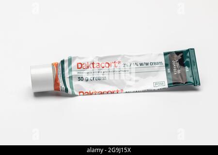 A tube of Daktacort Hydrocortisone Cream Stock Photo - Alamy