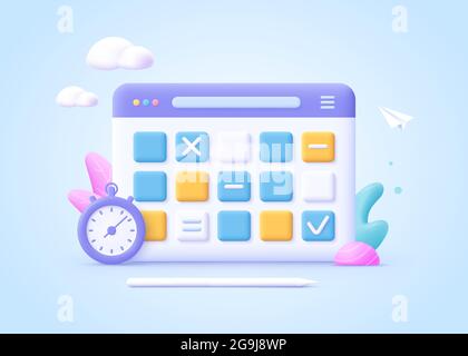 whiteboard with schedule plans, work planning, daily routine, people ...