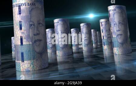 Stack of South African Rand Stock Photo - Alamy