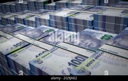 Stack of South African Rand Stock Photo - Alamy