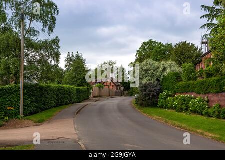 Street view in village of Claverdon, Warwickshire, England Stock Photo ...