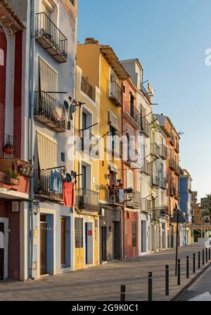 Colorful beachfront houses, Cases de Colors, Carrer Arsenal ...