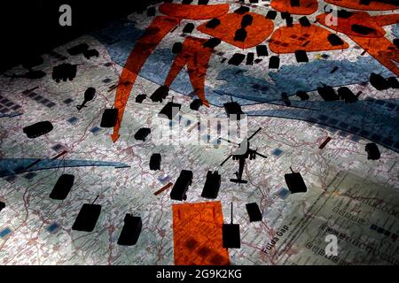 Point Alpha at the Fulda gap on the East West German border, showing ...