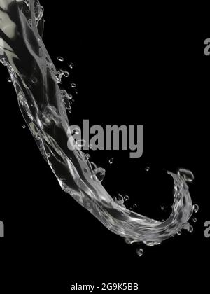 3D Rendering of a Clear Liquid Water Flow Stock Photo - Alamy