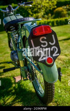 The 1955 D1 125cc BSA Bantam Motorcycle in original Mist Green colour ...
