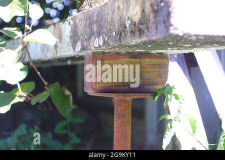 Iron Rust and Weeds - Late July Summer - Mie, Japan Stock Photo - Alamy