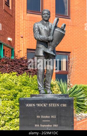 Jock Stein,Manager Celtic Football Club, pictured with trophies, June ...