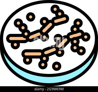 candida bacteria color icon vector illustration Stock Vector Image ...
