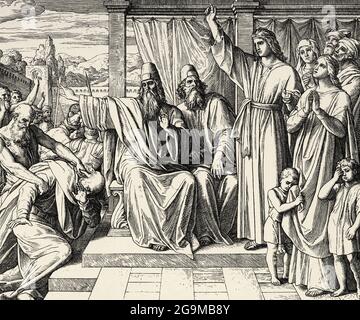 Daniel saves Susanna from death. Daniel confuses the old and saves the ...