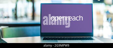 Openreach division of telecommunications company BT plc, maintains ...