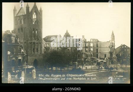 Ełk ( Lyck ) 1914 Stock Photo - Alamy