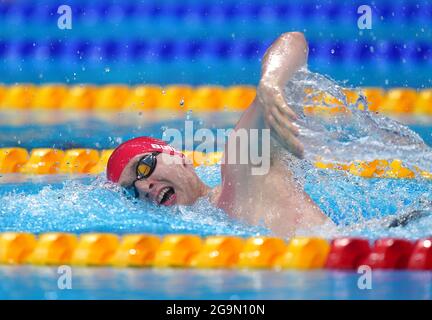 Great Britain's Kieran Bird during the Men's 800m Freestyle heat 3 at ...
