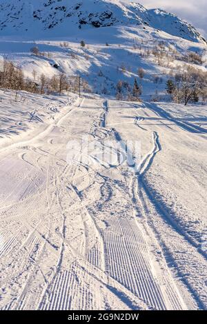 Beautiful view of the Stryn ski area in Norway Stock Photo - Alamy