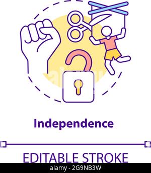 Independence and autonomy concept icon Stock Vector Image & Art - Alamy
