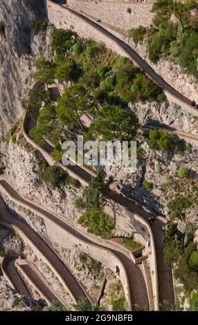 Via Krupp path,Capri island,Campania,Italy, Europe Stock Photo - Alamy