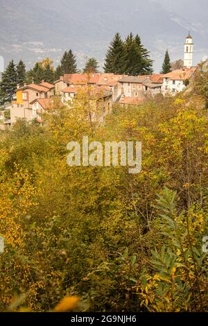 Foreshortening, Pradello, Como Lake, Lombardy, Italy, Europe Stock ...