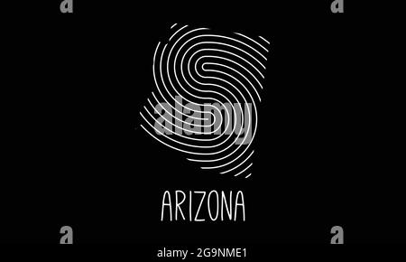 Arizona Map Icon Logo Design Template Stock Vector Image & Art - Alamy