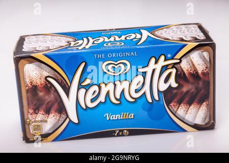 Close up of a box of viennetta ice cream Stock Photo - Alamy