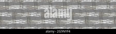 Masculine broken stripe seamless border pattern. Classic retro line ...