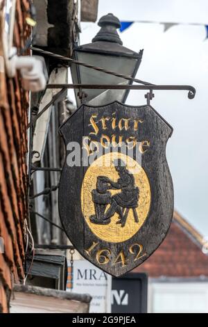 Battle, July 2021: The High Street in Battle in East Sussex Stock Photo ...