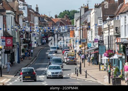 Battle, July 2021: The High Street in Battle in East Sussex Stock Photo ...