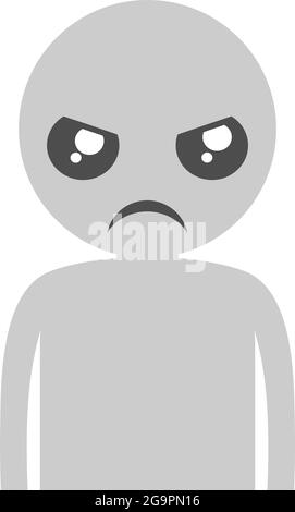 Angry facial expression Stock Vector Image & Art - Alamy
