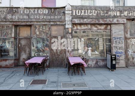 Toxico Serum Dispensary theatrical company on New Oxford Street in ...