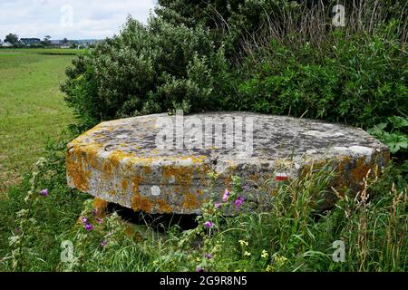 German WWII blockhaus, Manche department, Cotentin, Normandy, France ...