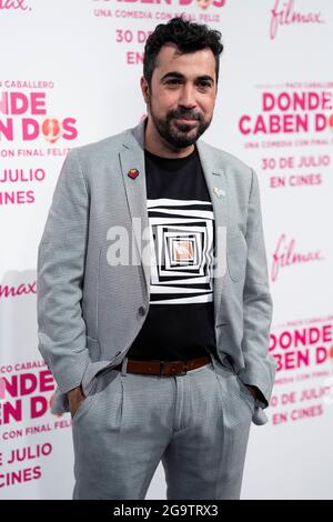 Paco Caballero attends to Donde caben dos photocall on July 19, 2021 in ...