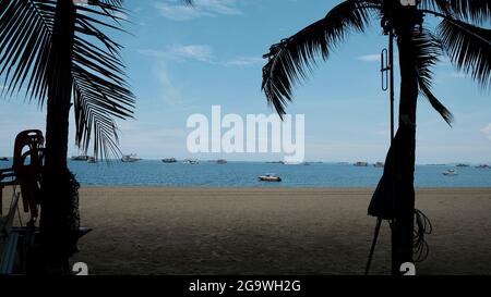 Pattaya Beach Thailand during lockdown covid 19 pandemic Stock Photo ...