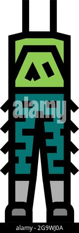 camouflage pants for hunting color icon vector illustration Stock ...