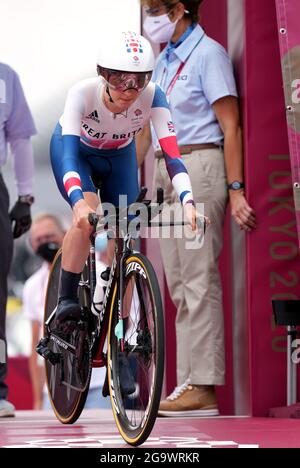 Great Britain's Anna Shackley competes in the Women's Individual Time ...