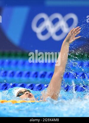 Yu Yiting of China competes in the women's 200m medley final at the ...