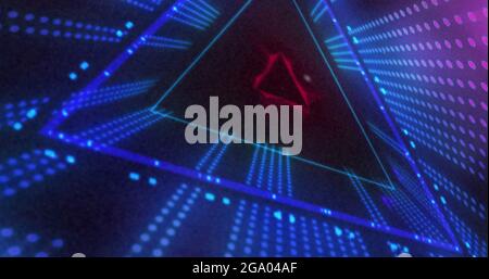 A light blue pink black triangular pattern background for wallpapers ...