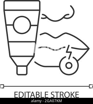 Cream for cold sore icon Stock Vector Image & Art - Alamy