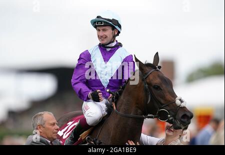 Alcohol Free and Oisin Murphy after winning the Qatar Sussex Stakes ...