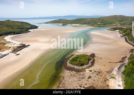 Morar Beach, Silver sands of Morar, Morar, Scotland, United Kingdom ...